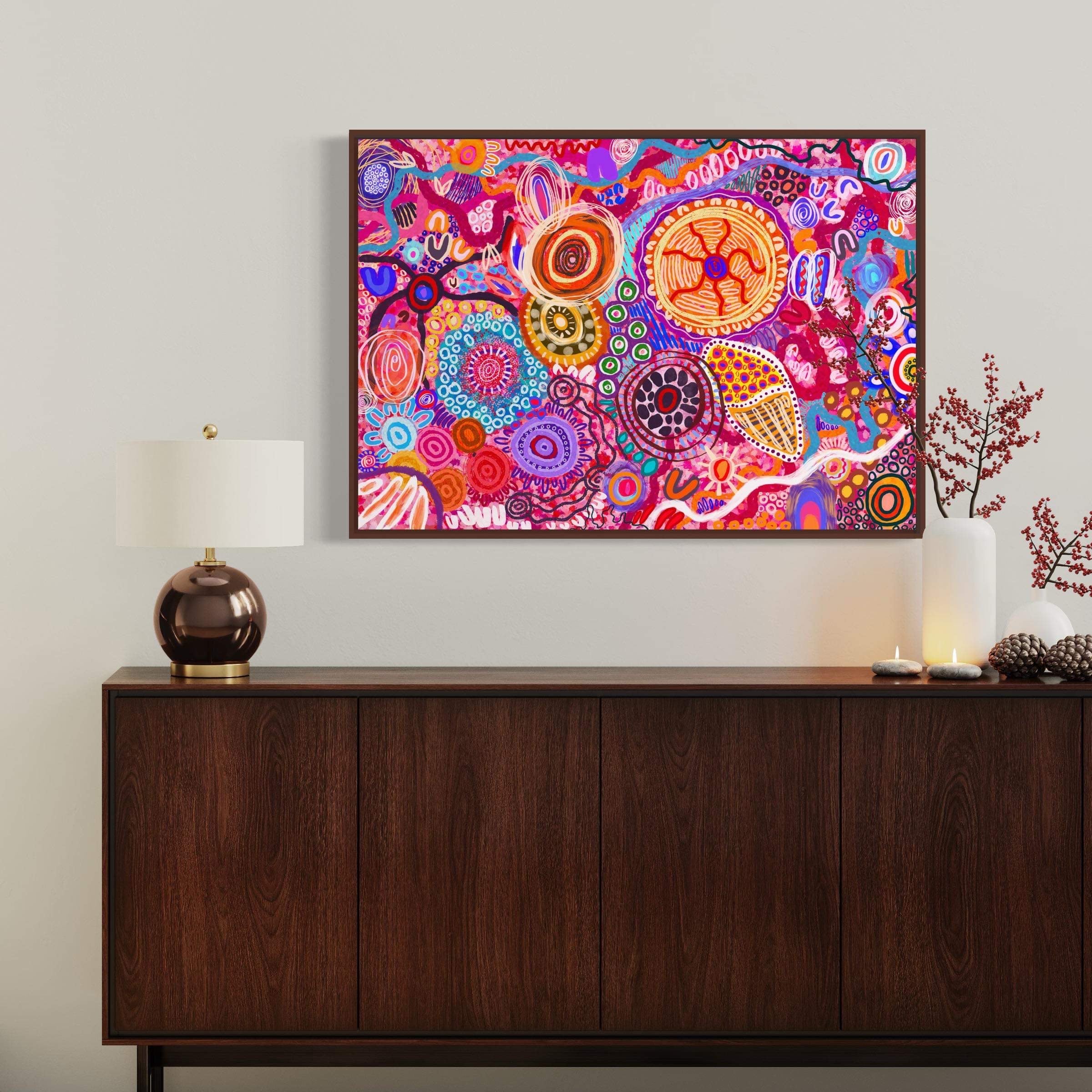 Aboriginal Art | Rose Berringgar [Birpai for Rose Sunset] | Limited Re ...
