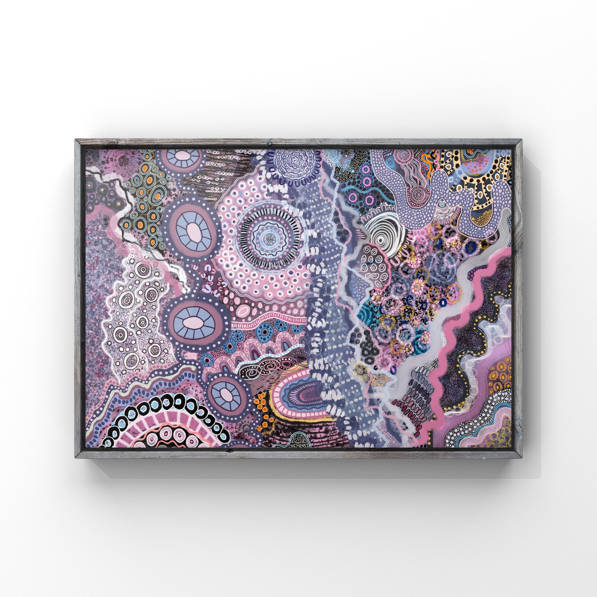 Aboriginal Art | Fairy Floss Skies | Limited Release – Alejandro Lauren