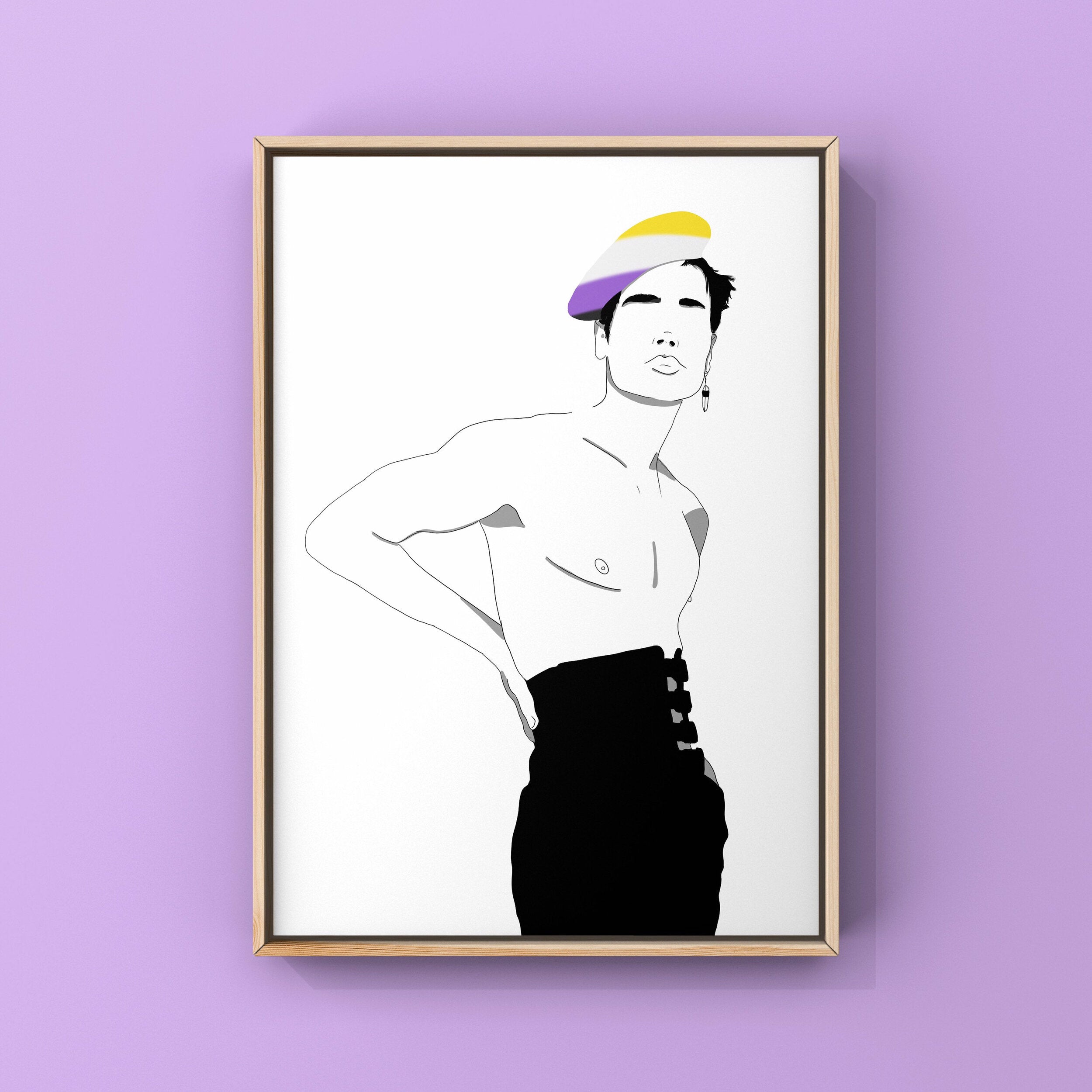 LGBTQIA+ Art | I am Them/They [Genderless] | Art Print – Alejandro Lauren