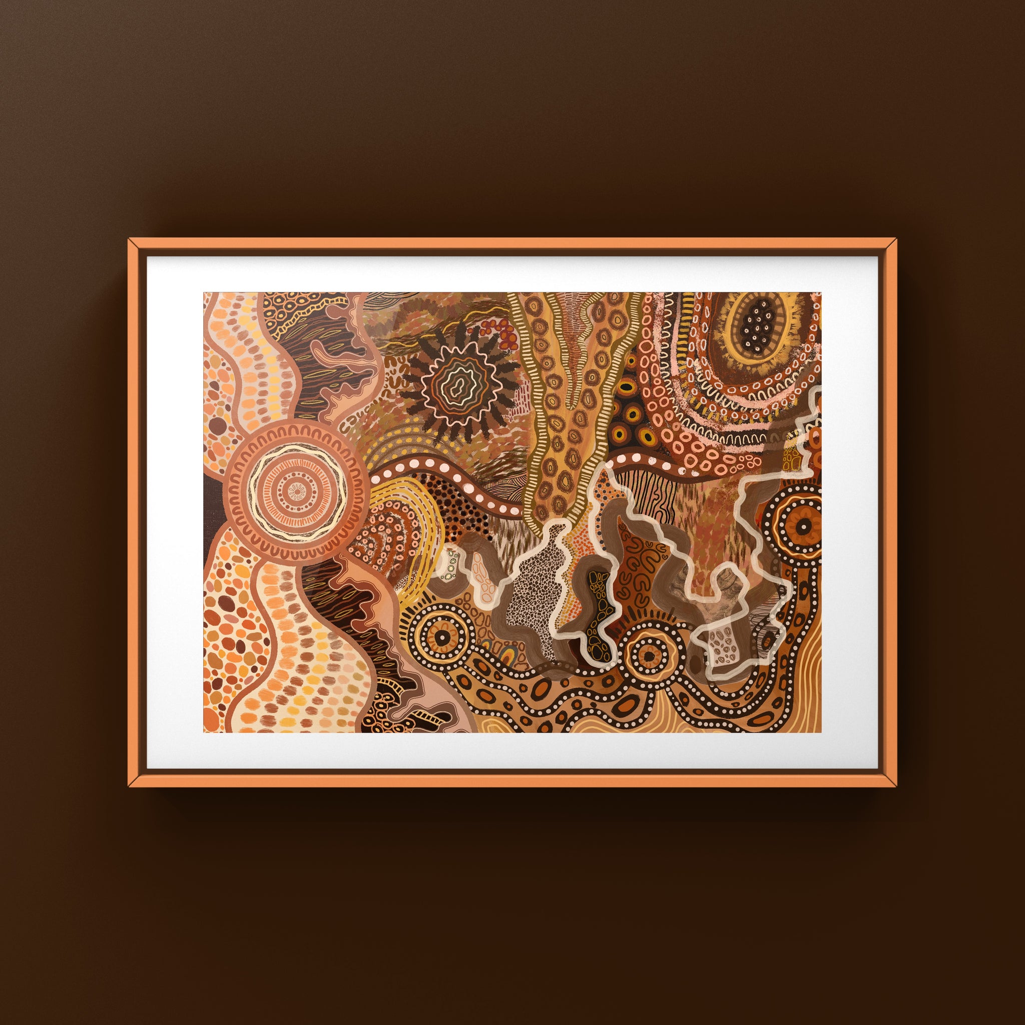 Aboriginal Art Print | The Climb | Wayde Clarke | Alejandro Lauren