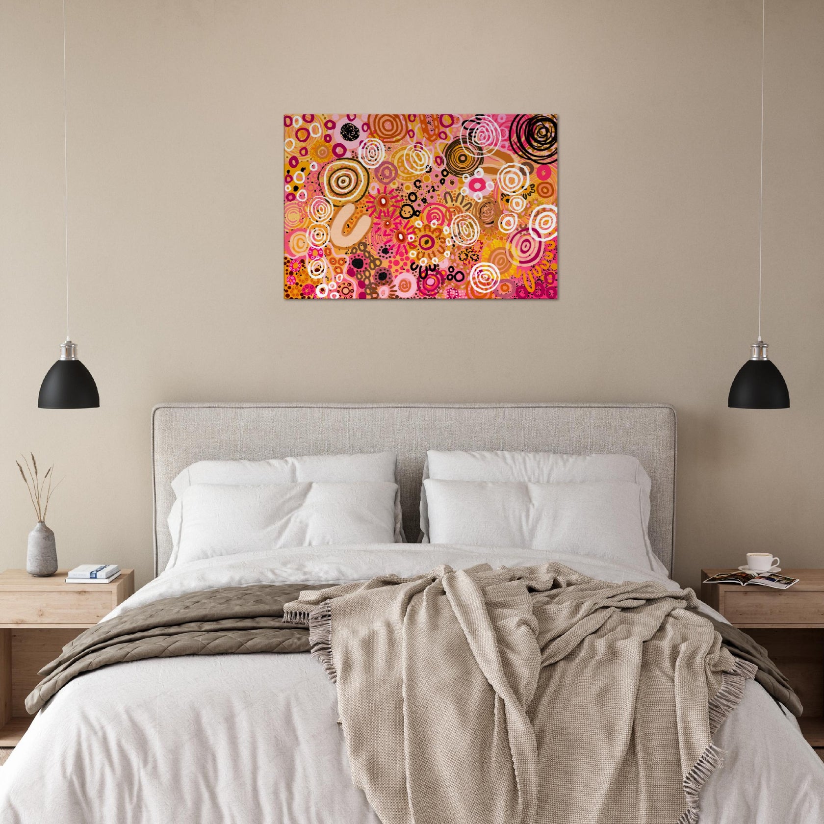 Aboriginal Art Canvas | Just the Two of Us | Wayde Clarke | Alejandro ...