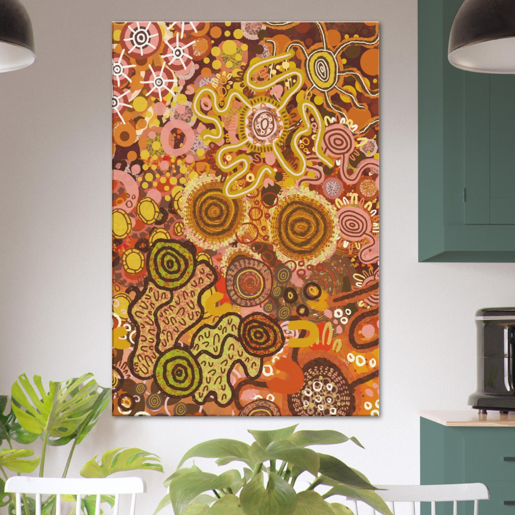 Aboriginal Art Canvas | Autumn | Wayde Clarke | Alejandro Lauren