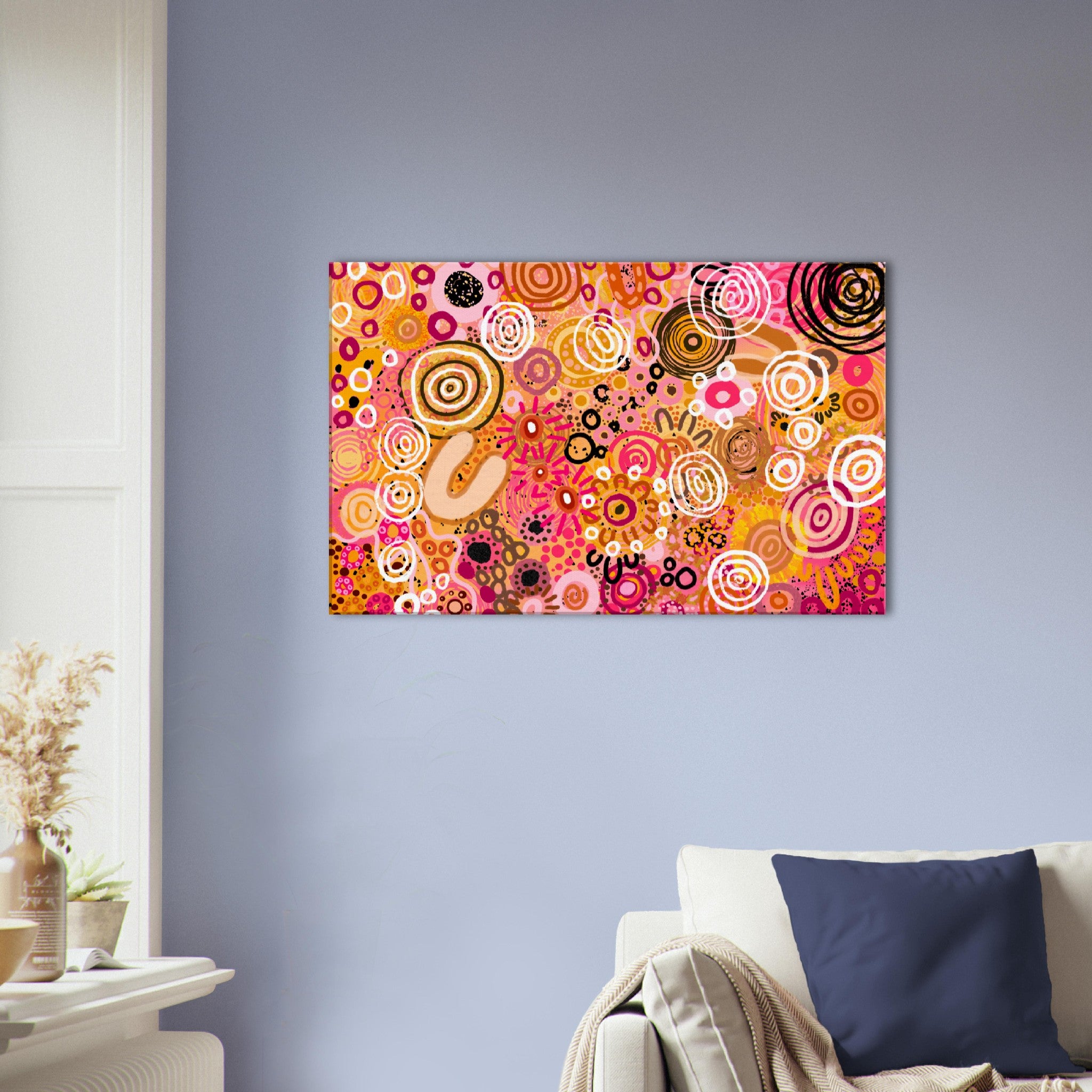 Aboriginal Art Canvas | Just the Two of Us | Wayde Clarke | Alejandro ...